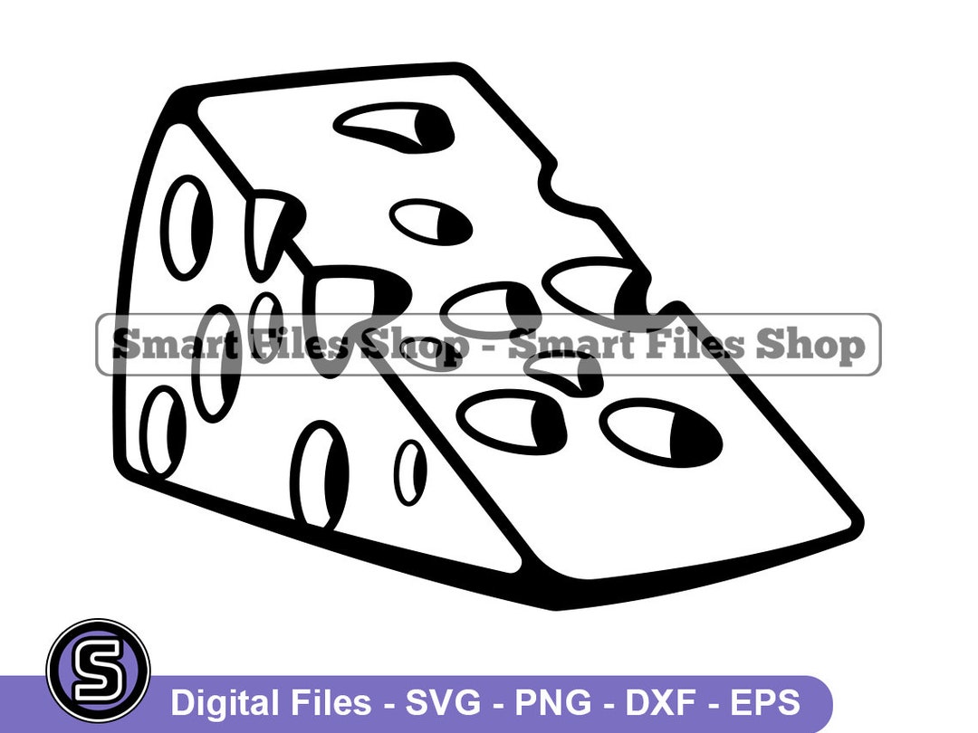 Cheese Piece Svg, Cheese Svg, Cheese Dxf, Cheese Png, Cheese Clipart ...