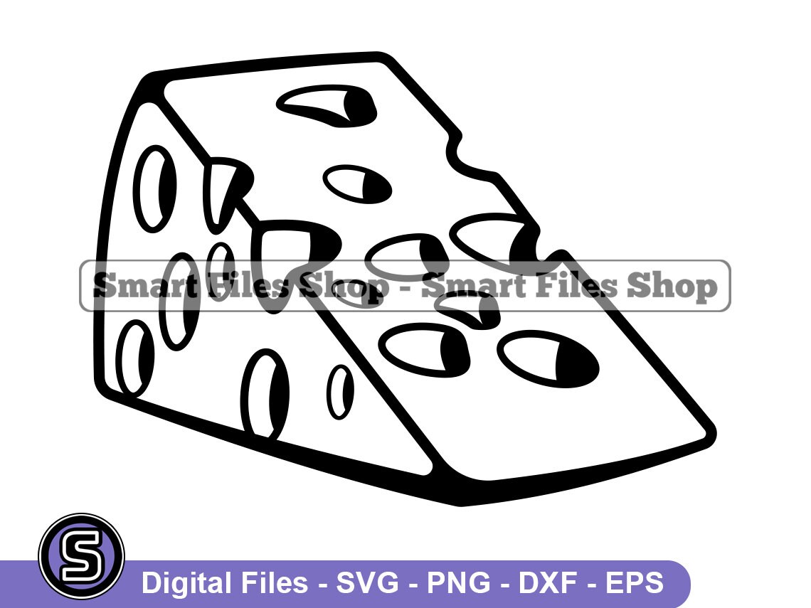 Cheese Piece Svg, Cheese Svg, Cheese Dxf, Cheese Png, Cheese Clipart ...