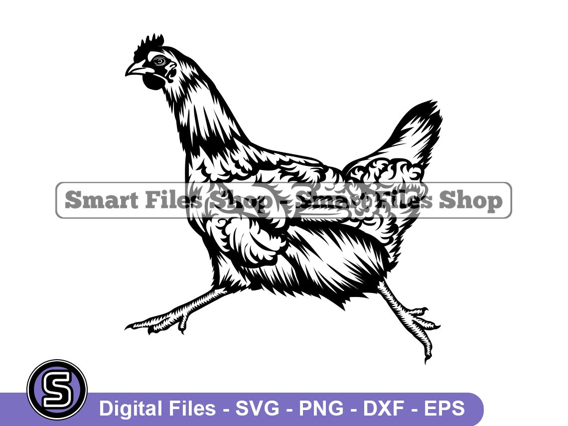 Running Chicken Svg Chicken Svg Hen Svg Farm Svg Chicken - Etsy