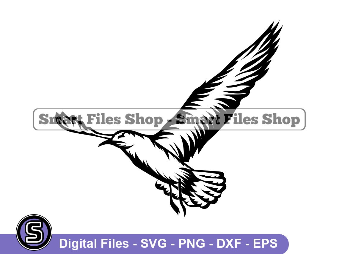 Flying Seagull 2 Svg Seagull Svg Nautical Svg Flying - Etsy