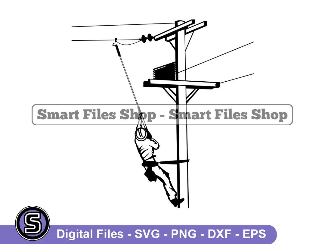 Lineman 4 Svg, Lineman Svg, Lineman Dxf, Lineman Png, Lineman Clipart ...