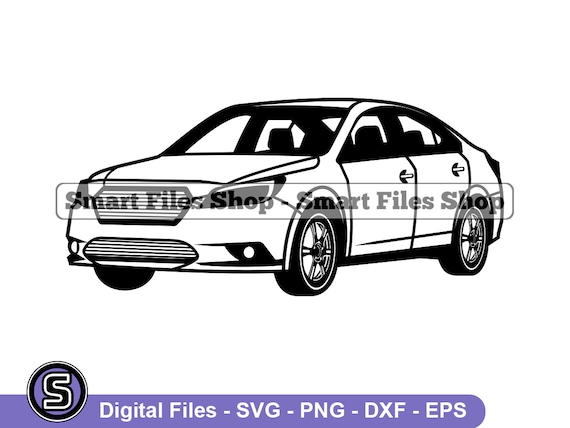 Car Sedan 2 Svg Car Svg Sedan Svg Car Sedan Dxf Car Sedan - Etsy