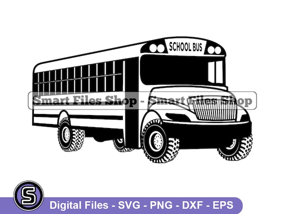 School Bus Svg School Bus Dxf School Bus Png School Bus - Etsy