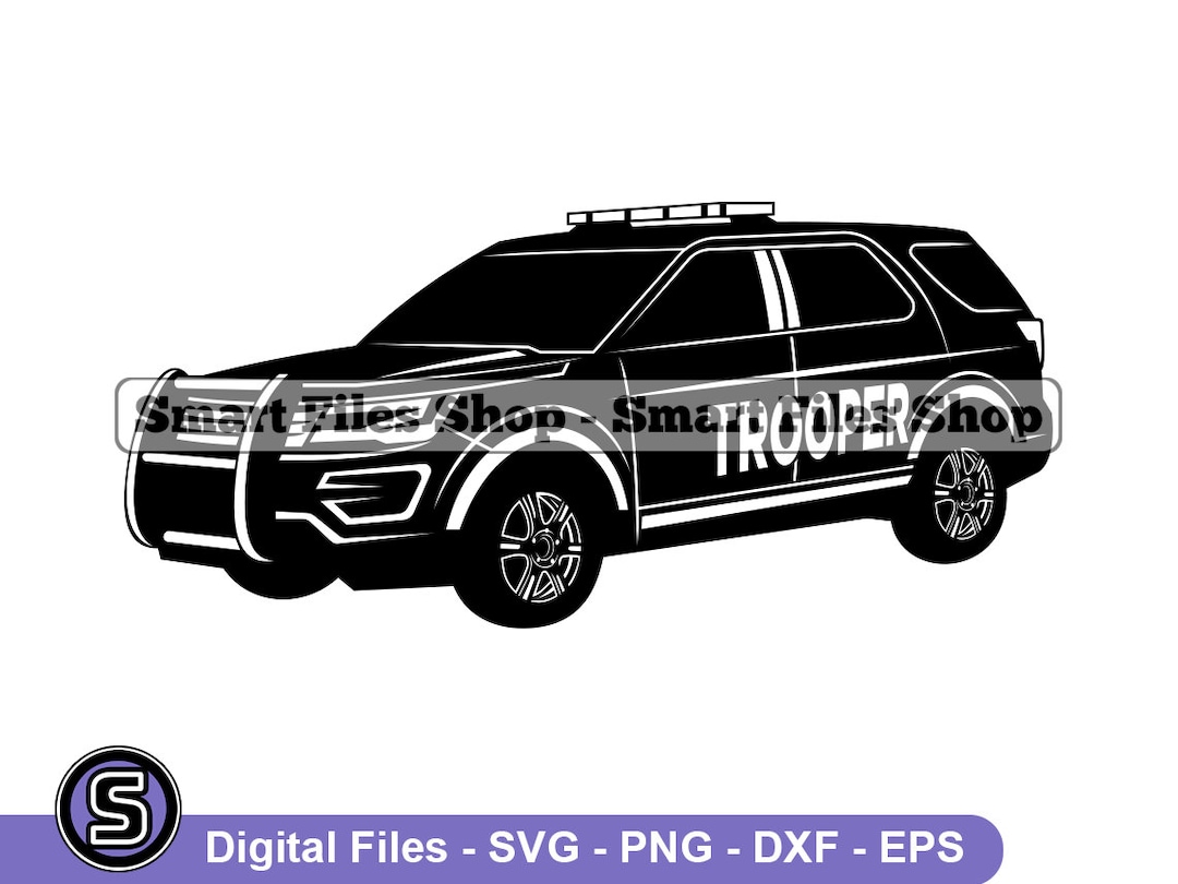 State Trooper Car Svg, Trooper Svg, State Trooper Svg, Police Svg ...