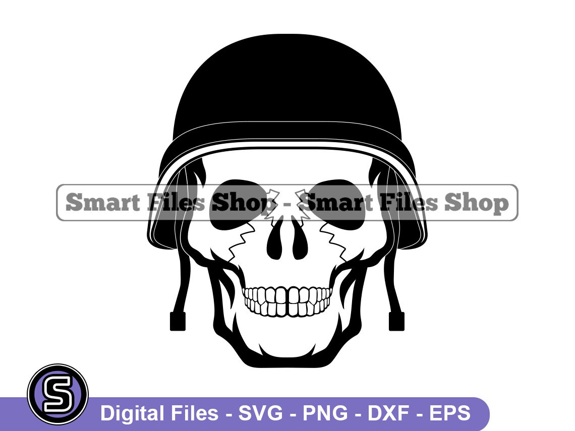 Skull Soldier Helmet Svg Skull Svg Soldier Svg Military - Etsy