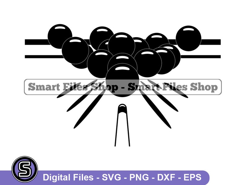 Billiards Logo 2 SVG Pool Svg Billiards Svg Billiards Dxf - Etsy