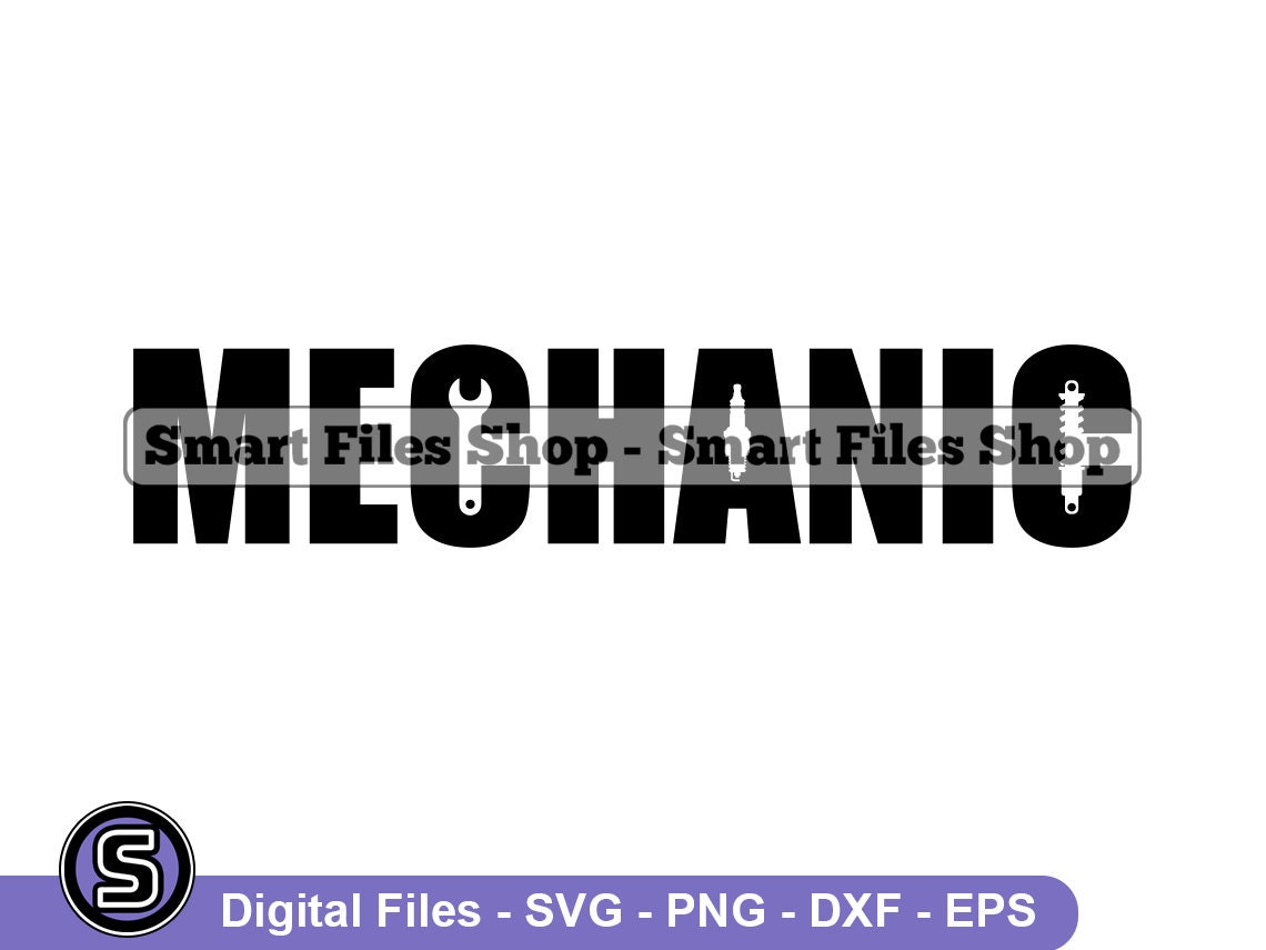 Mechanic Word Logo Svg Mechanic Svg Mechanic Logo Svg | Etsy