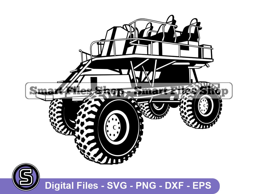Hunting Swamp Buggy #3 Svg, Hunting Svg, Swamp Svg, Swamp Hunting Dxf ...