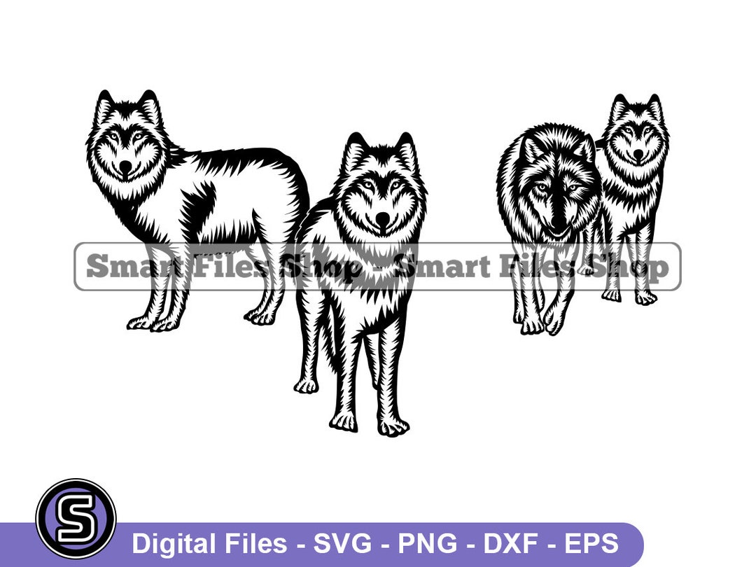 Wolf Pack 3 Svg, Wolf Svg, Wolves Svg, Forest Creatures Svg, Wolf Pack ...