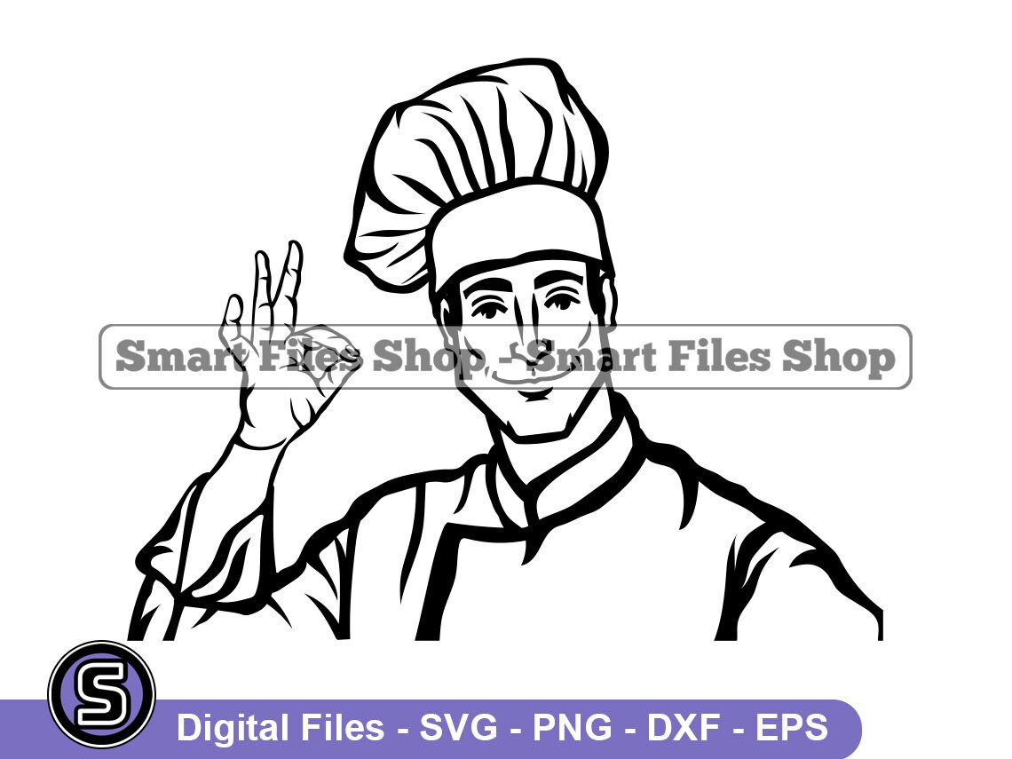 Chef 5 Svg Chef Svg Cooking Svg Chef Design Svg Chef Dxf - Etsy