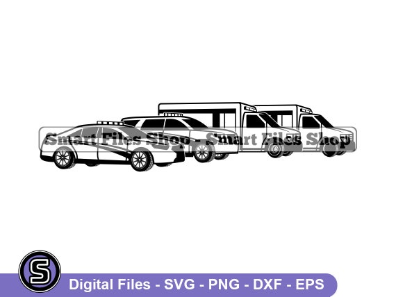 First Responders SVG Police Svg Paramedics Svg Ambulance | Etsy