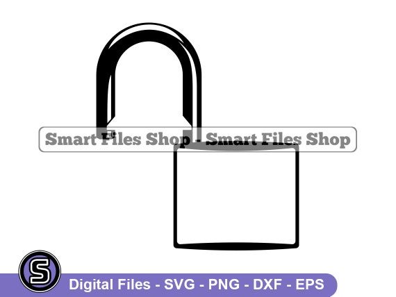 Opened Lock Svg Lock Svg Padlock Svg Security Svg Lock | Etsy