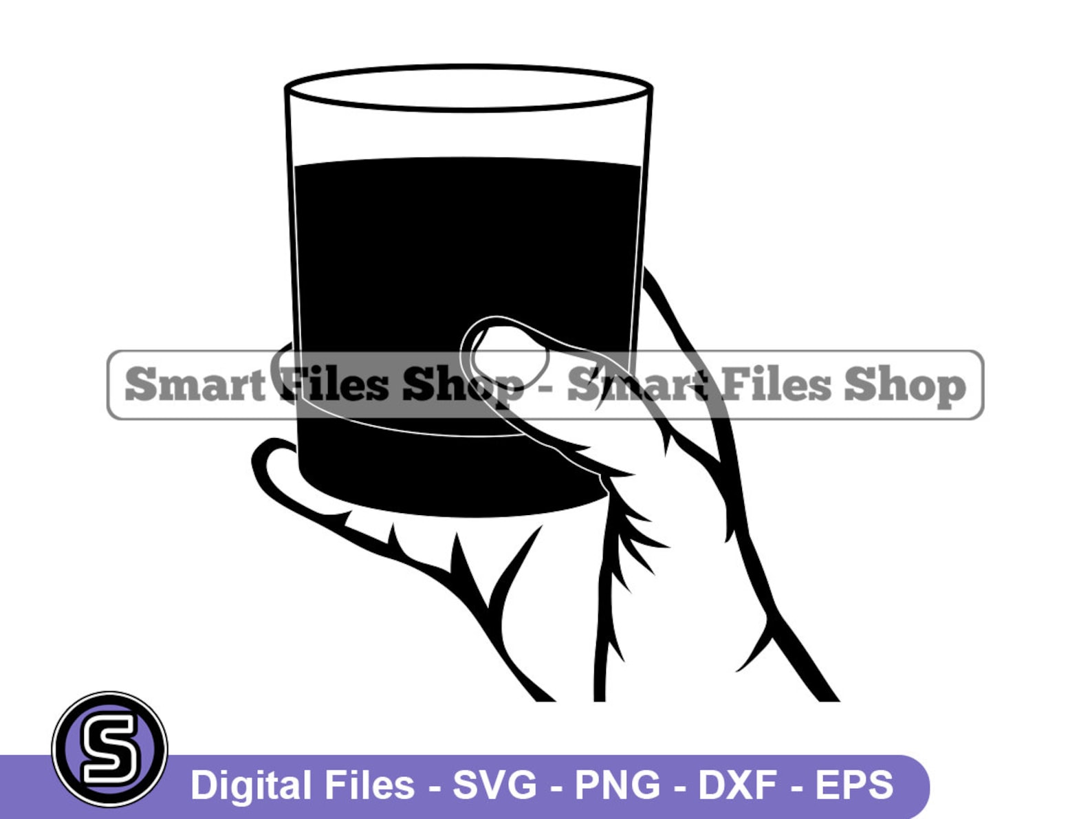 Scotch Cup in Hand Svg Alcohol Svg Whiskey Svg Scotch Svg | Etsy