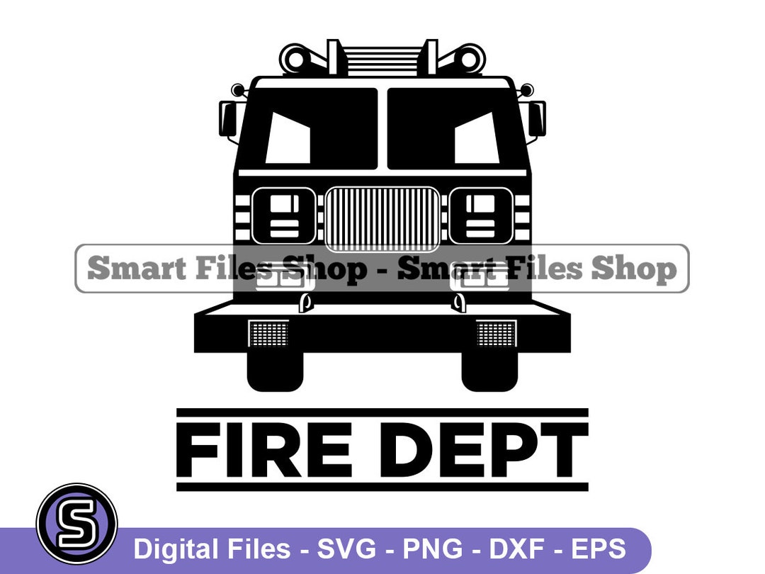 Fire Truck Logo Svg Fire Engine Svg Firefighter Svg Fire - Etsy Canada