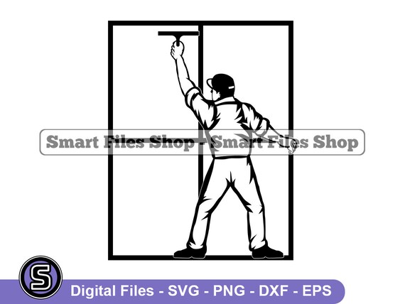 Window Washer Svg Window Washing Svg Window Washing Service | Etsy