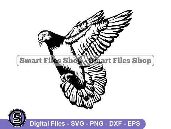 Pigeon 2 SVG Pigeon Svg Dove Svg Pigeon Dxf Pigeon Png | Etsy