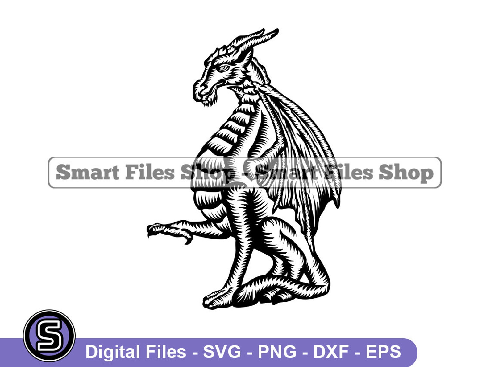 Dragon 4 Svg Dragon Svg Dragon Design Svg Dragon Dxf - Etsy