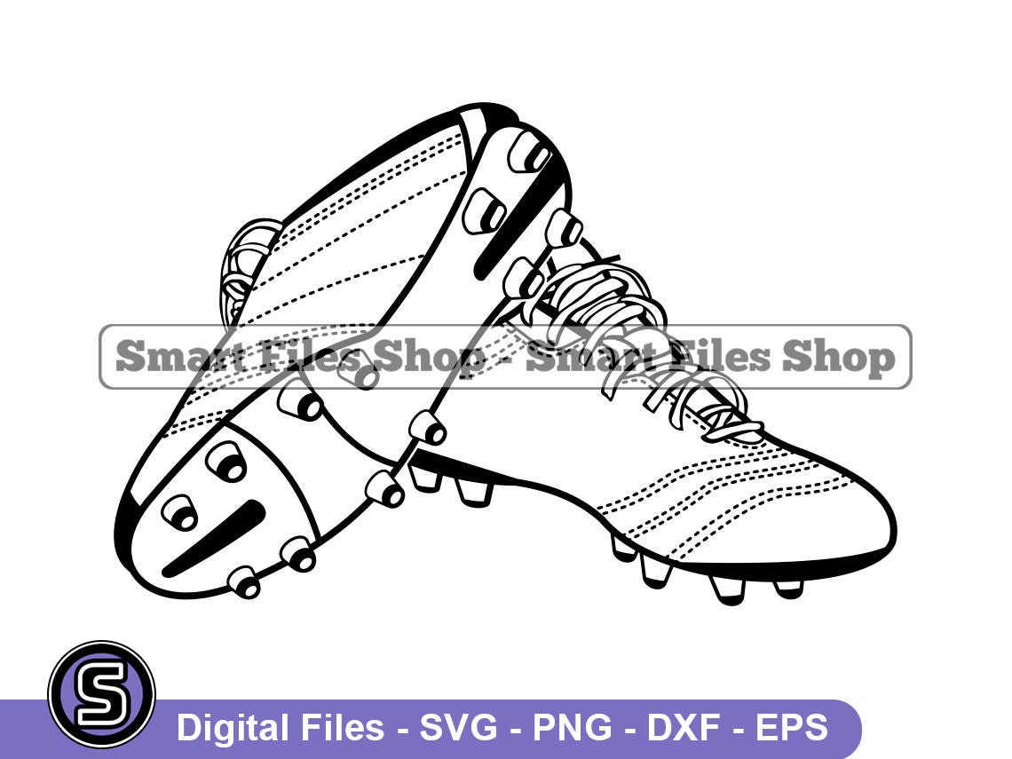 Soccer Shoes Svg Soccer Svg Soccer Shoes Dxf Soccer Shoes | Etsy