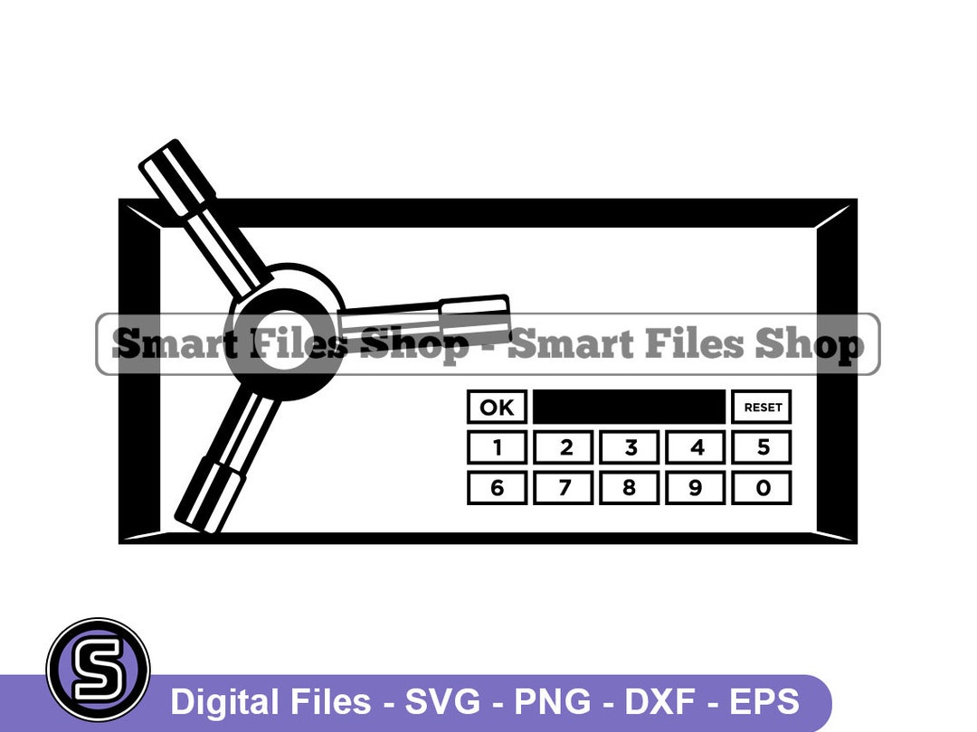 Safe Box #2 Svg, Safe Svg, Vault Svg, Security Svg, Banking Svg, Safe ...
