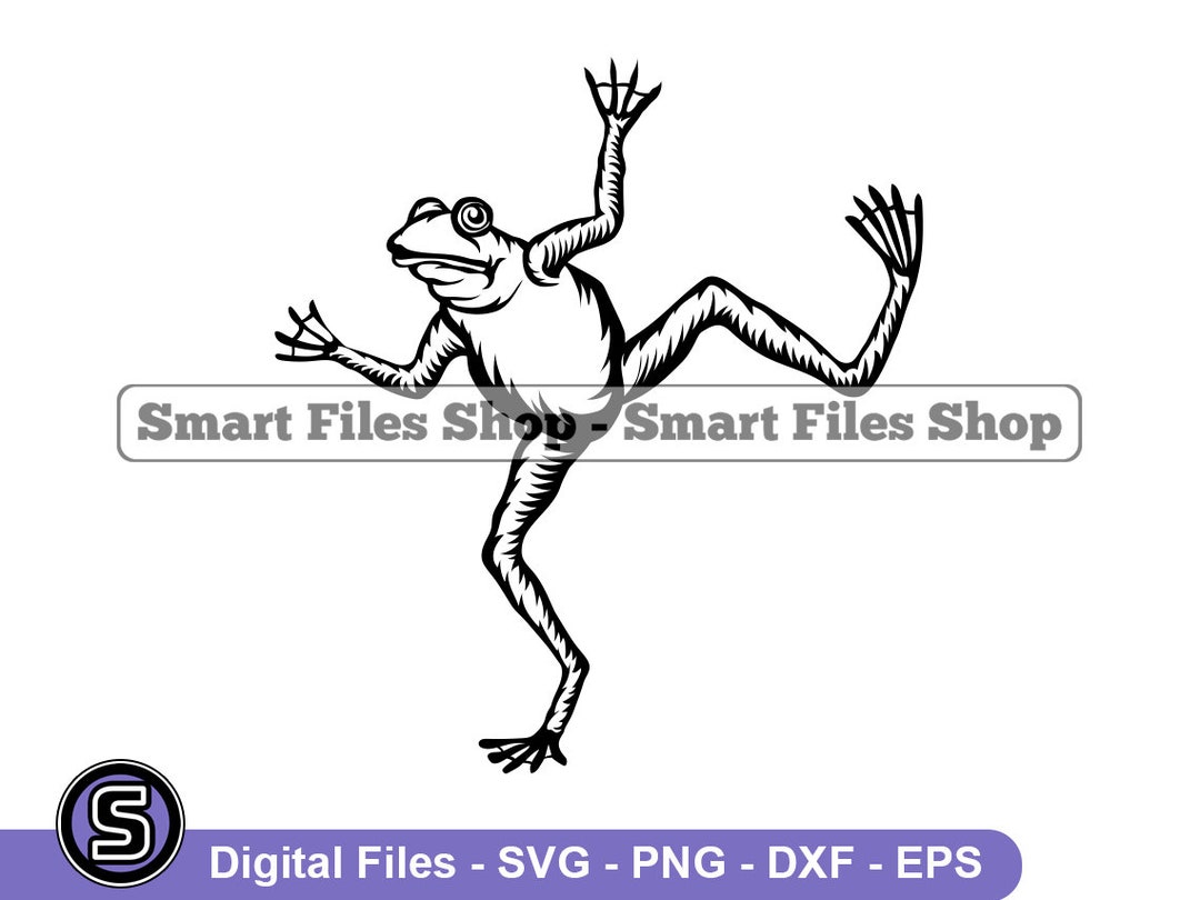Dancing Frog SVG, Frog Svg, Toad Svg, Cute Frog Svg, Frog Dxf, Frog Png ...