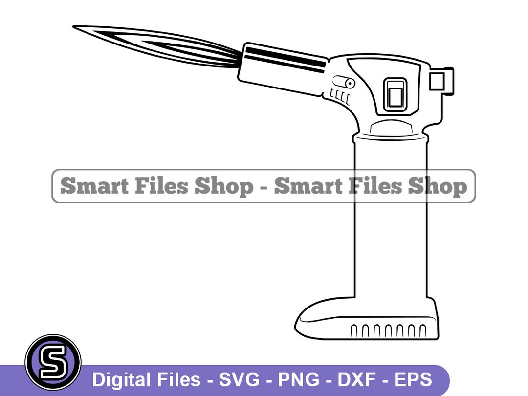 Blow Torch Outline SVG, Blow Torch SVG, Tools Svg, Blow Torch Dxf, Blow ...