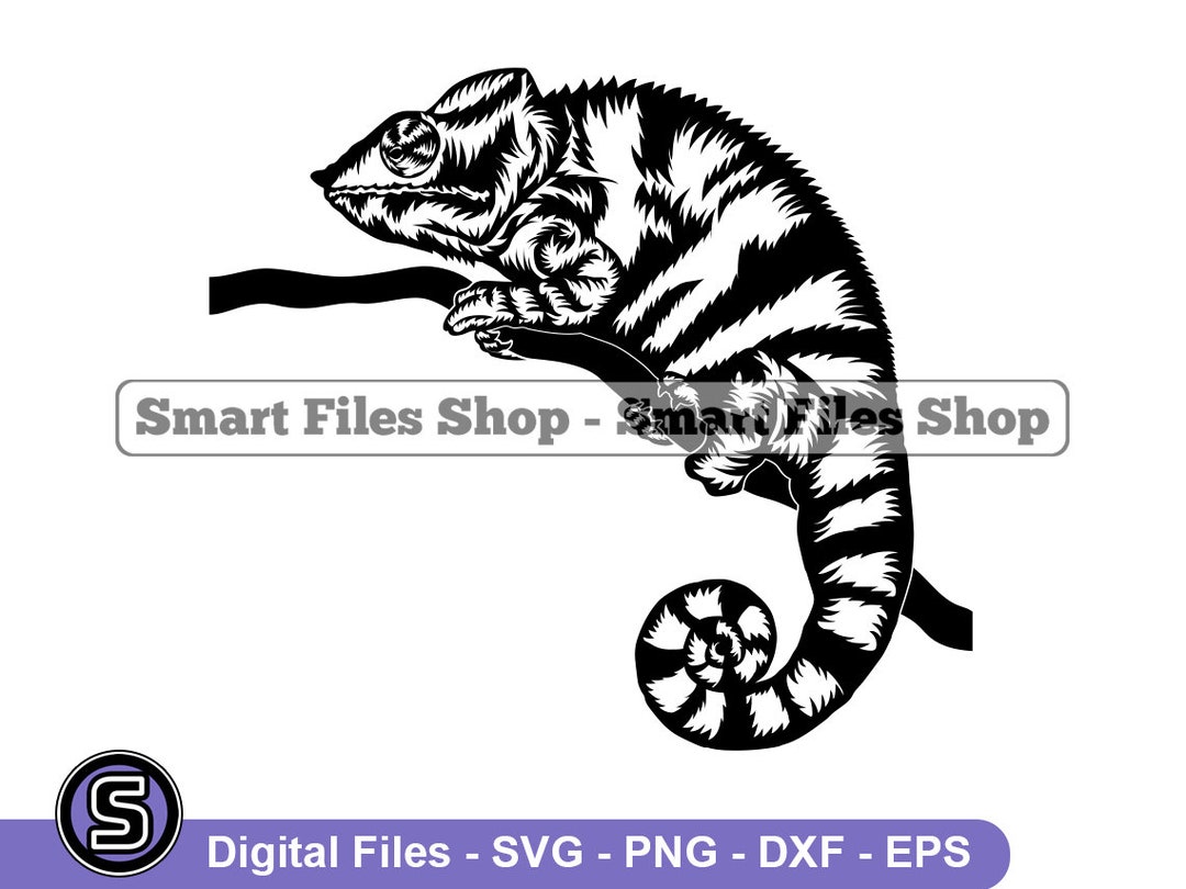 Chameleon Svg, Lizard Svg, Chameleon Dxf, Chameleon Png, Chameleon ...