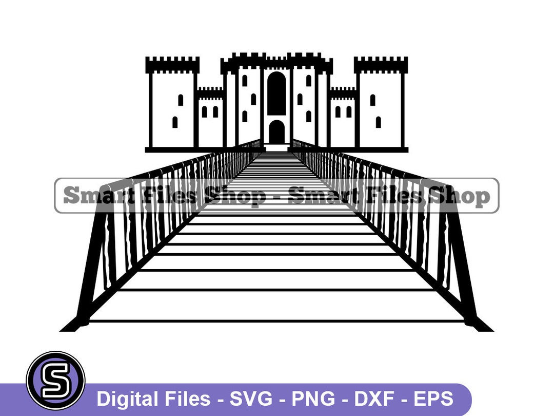 Stronghold Svg, Castle SVG, Castle Bridge Svg, Stronghold Dxf ...