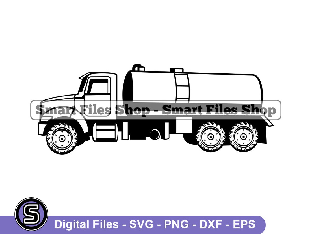 Septic Truck #4 Svg, Septic Pumper Truck Svg, Pump Truck Svg, Waste ...