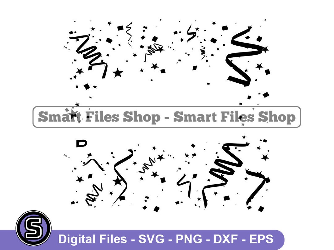 Birthday Confetti Svg, Birthday Svg, Birthday Party Svg, Birthday Dxf ...