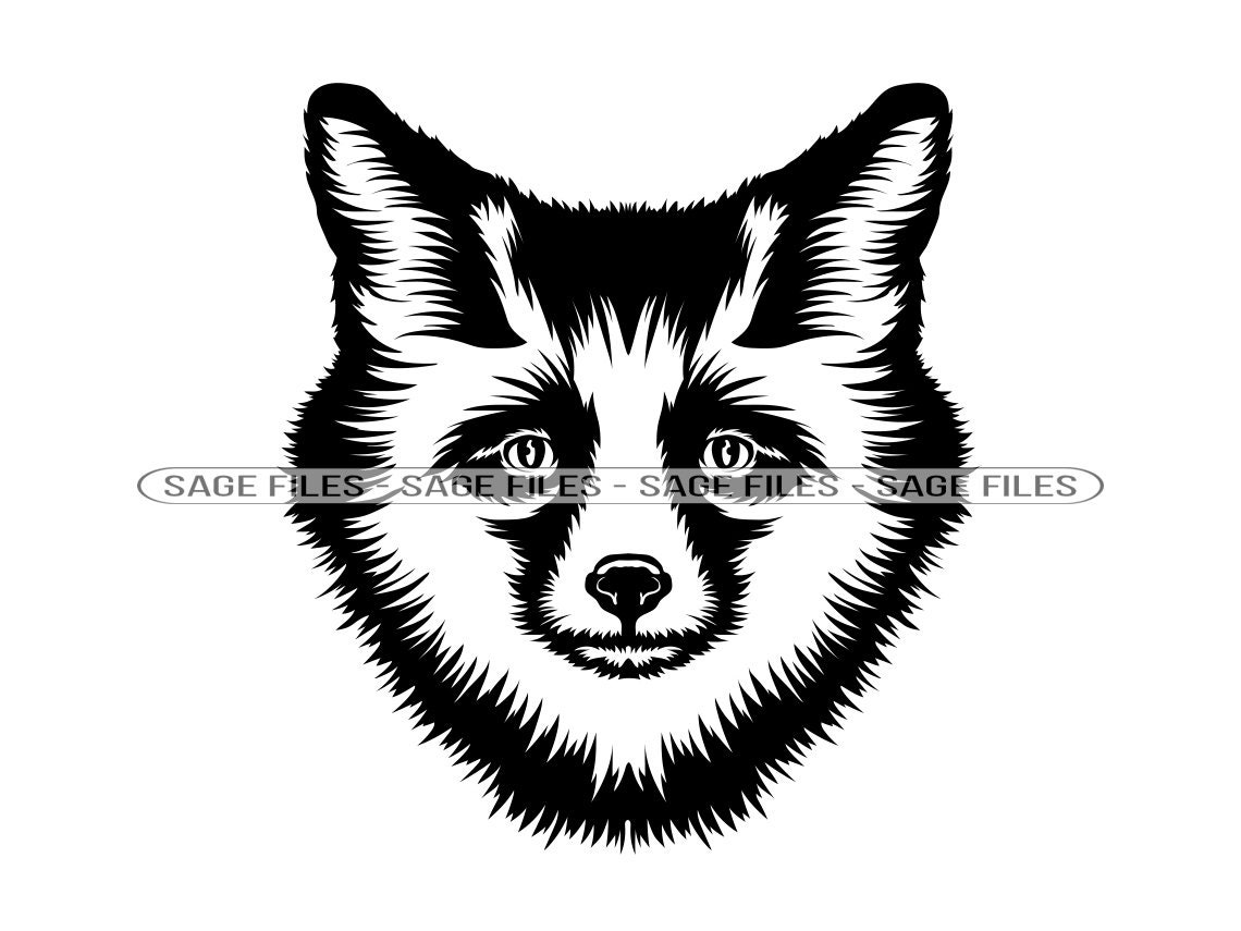 Fox Mascot SVG Fox Face SVG Fox Head Svg Fox Svg Fox Dxf - Etsy