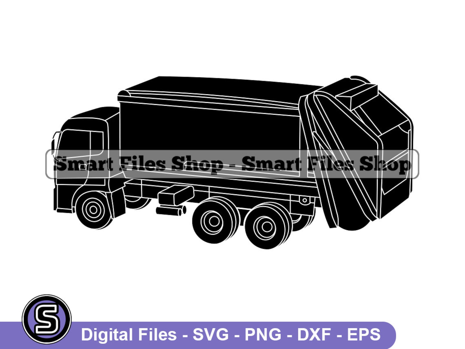 Garbage Truck Svg Garbage Svg Trash Svg Waste Svg Garbage | Etsy