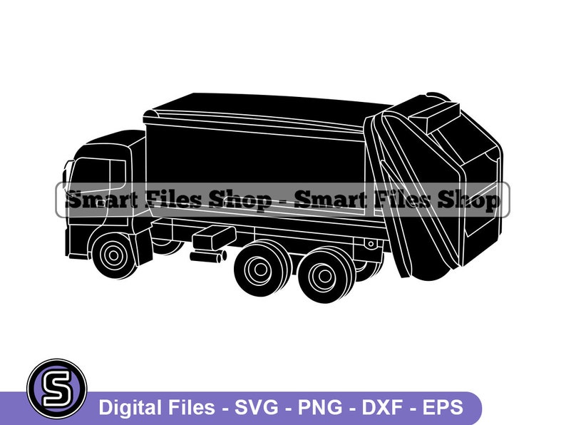 Garbage Truck Svg Garbage Svg Trash Svg Waste Svg Garbage - Etsy