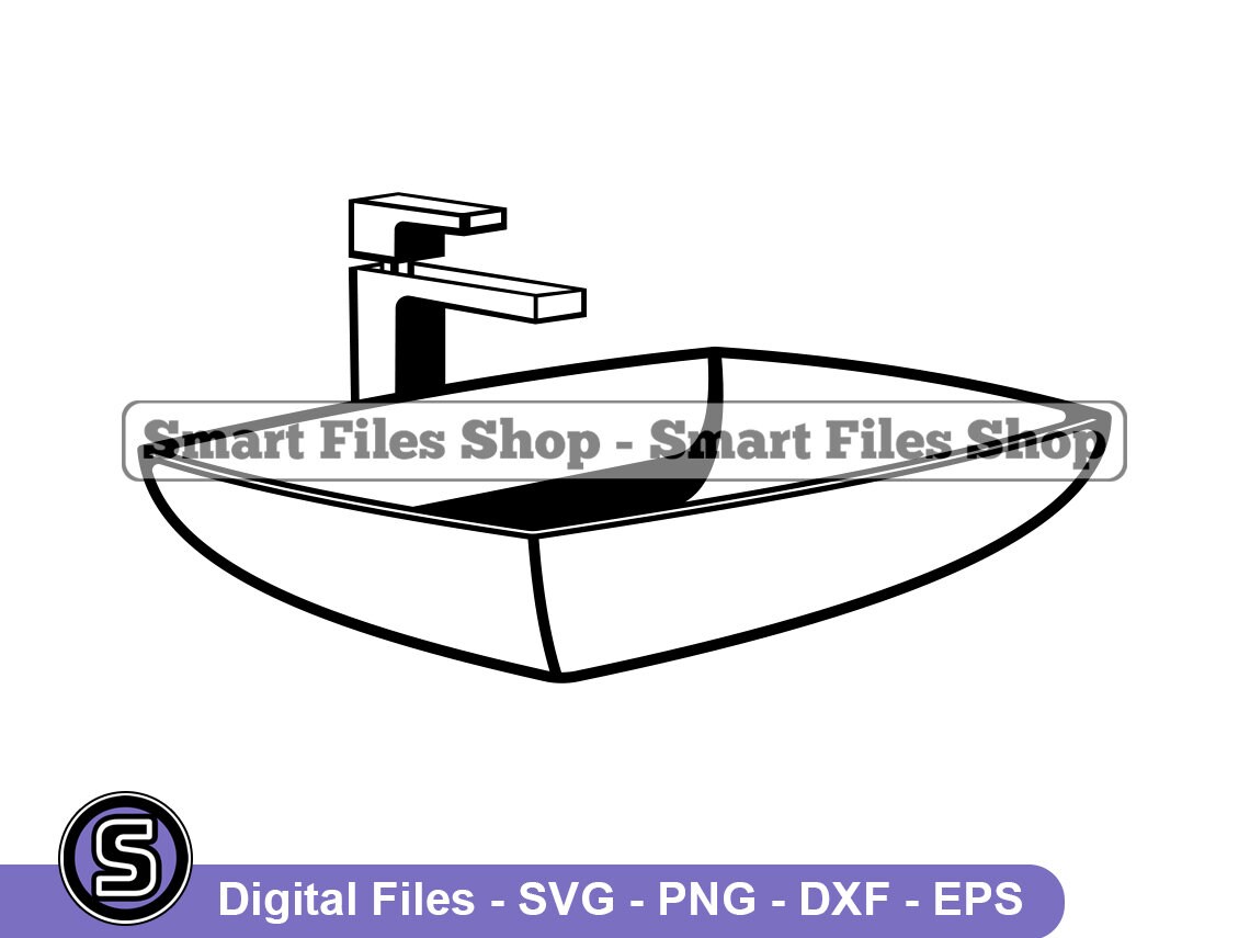 Sink and Faucet Svg Sink Svg Faucet Svg Plumber Svg - Etsy