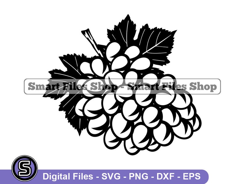 Grapes #2 Svg, Grapes Svg, Fruits Svg, Grapes Dxf, Grapes Png, Grapes ...