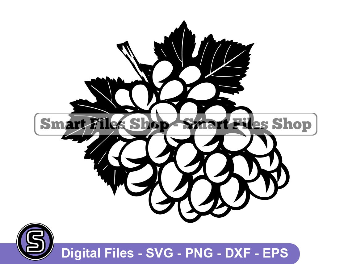 Grapes #2 Svg, Grapes Svg, Fruits Svg, Grapes Dxf, Grapes Png, Grapes ...