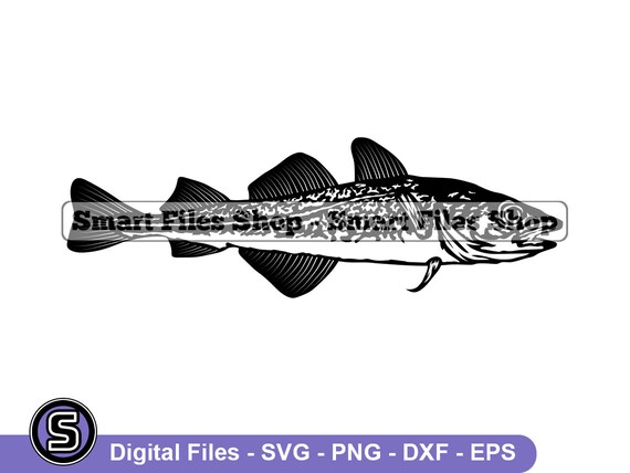 Atlantic Cod Svg Cod Svg Fish Svg Fishing Svg Atlantic Cod | Etsy