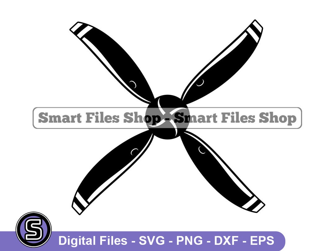 Propeller #8 Svg, Propeller Svg, Aircraft Svg, Airplane Svg, Propeller ...