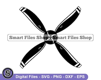 Aircraft Propeller SVG Propeller Svg, Airplane Svg, Flying Svg, Clipart ...
