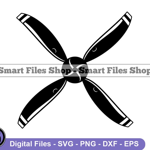 Aircraft Propeller Svg - Etsy