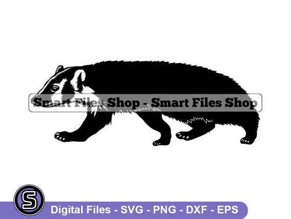 Badger 2 SVG Badger SVG Forest Creatures Svg Badger Dxf - Etsy