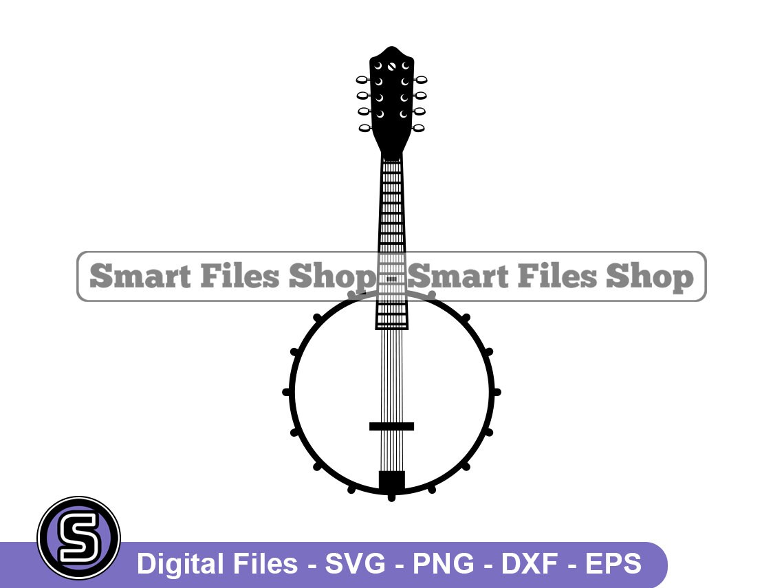 Banjo Svg Musical Instruments Svg Banjo Dxf Banjo Png - Etsy