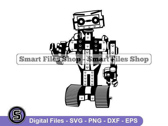 Robot 5 SVG Robot SVG Robotics Svg Robot Dxf Robot Png | Etsy
