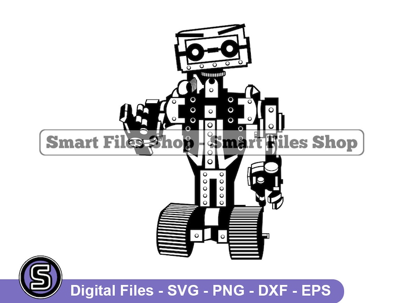 Robot 5 SVG Robot SVG Robotics Svg Robot Dxf Robot Png - Etsy