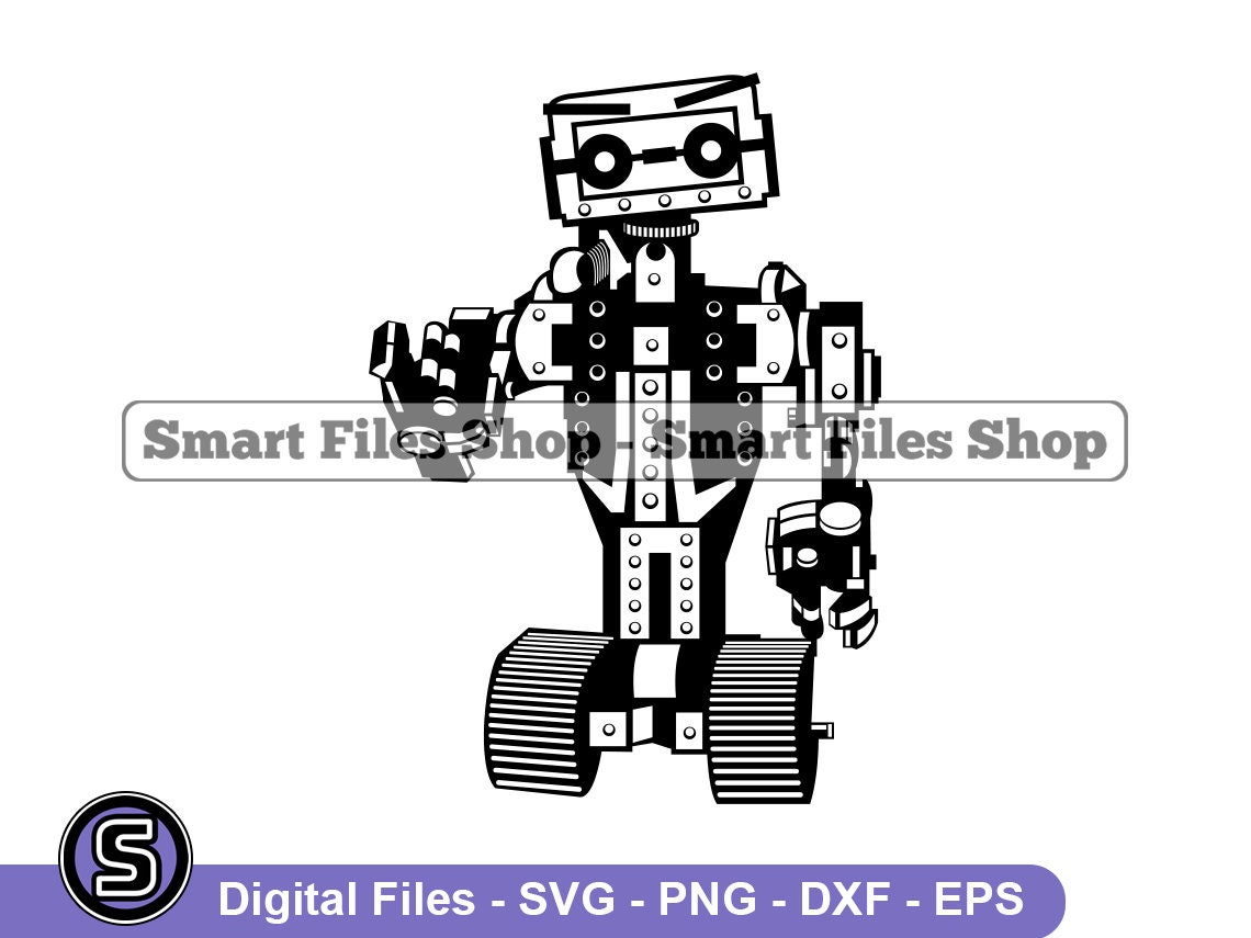 Robot 5 SVG Robot SVG Robotics Svg Robot Dxf Robot Png - Etsy