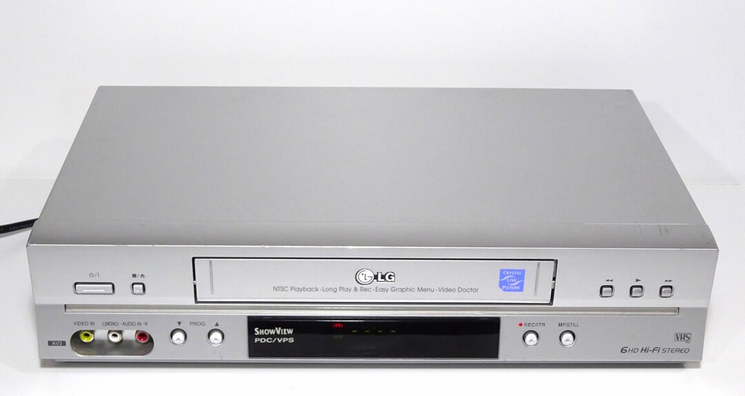 Originaler VHS Videorecorder LG HiFi 6 Kopf mit Ersatz-Fernbedienung TV Menü 2xSCART Anschluss ...