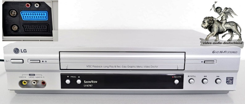 Original VHS Video Recorder LG Hifi 6 Head With Replacement Remote ...