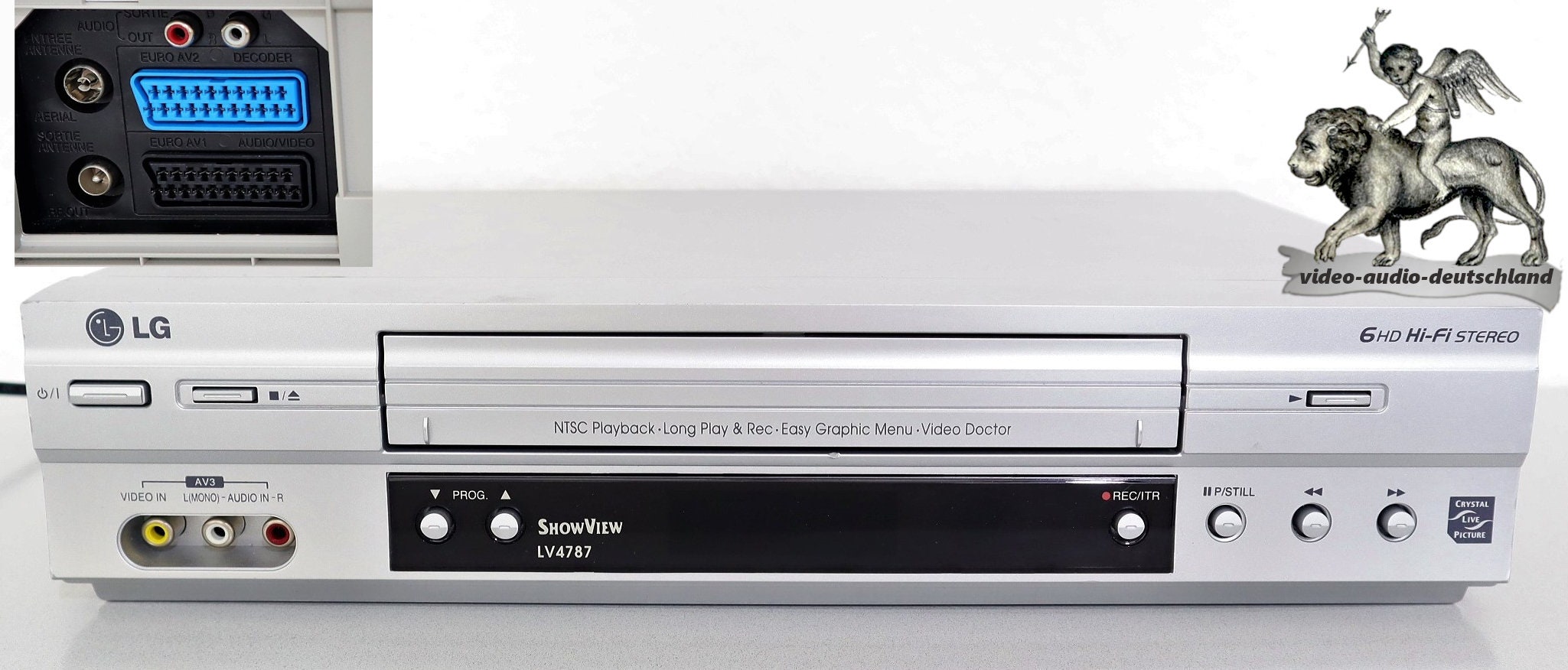 Original VHS Video Recorder LG Hifi 6 Head With Replacement Remote ...