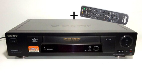 Hifi 6 Head VHS Video Recorder From Sony Black remote - Etsy