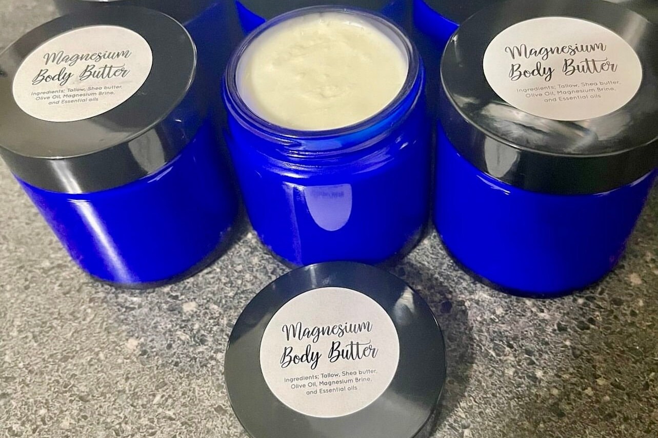 Organic Magnesium Balm, Whipped Magnesium, Natural Ingredients, Stress ...
