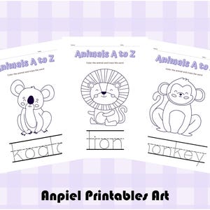 Coloring Book Animal Alphabet A to Z Coloring Book for Kids iPad ...